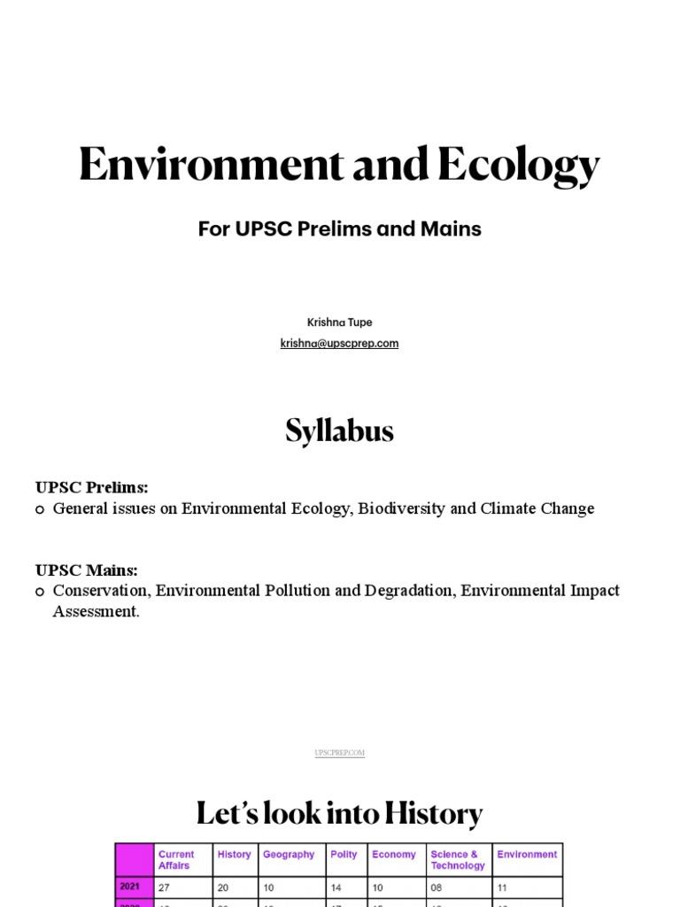 (PPT) Environment and Ecology PDF | PDF | United Nations Framework Convention On Climate Change ...