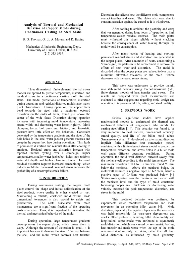 State of The Art 2 PDF | PDF | Deformation (Engineering) | Casting ...