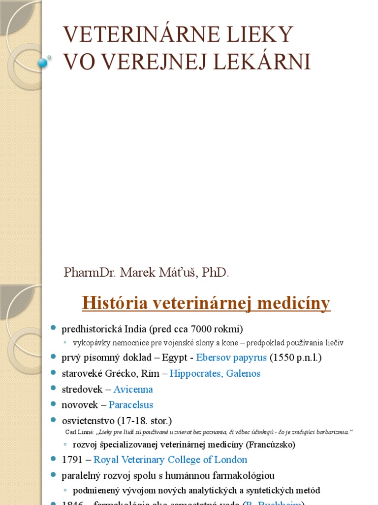 VETERINÁRNE LIEKY Final 2020 | PDF