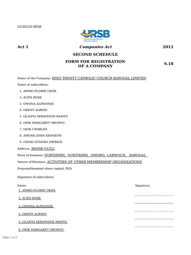 Form s18 PDF | PDF