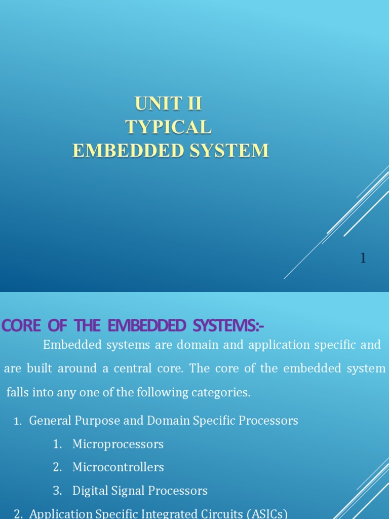 Embedded - PPT - 2 Unit - DR Monika - Edited | PDF | Microcontroller ...