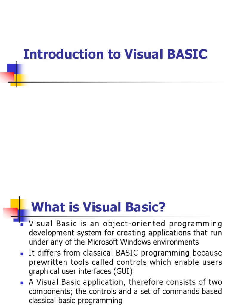 CSC 101 Intr To VB1 | PDF