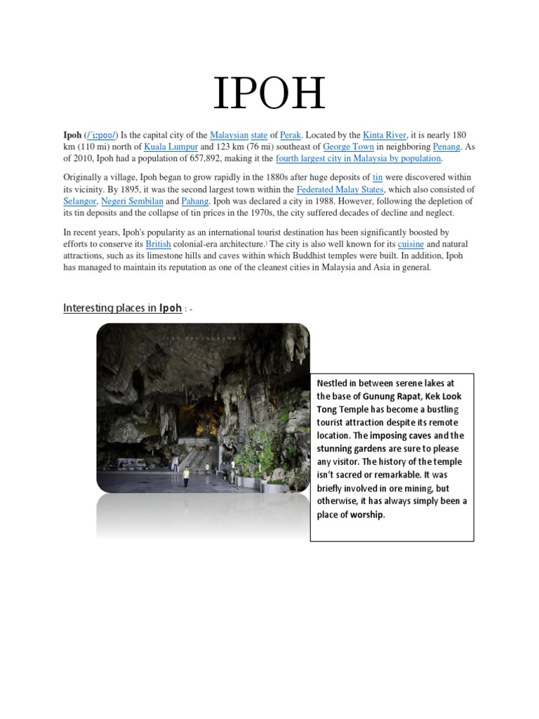 Ipoh PDF | PDF | Transport | Rail Transport