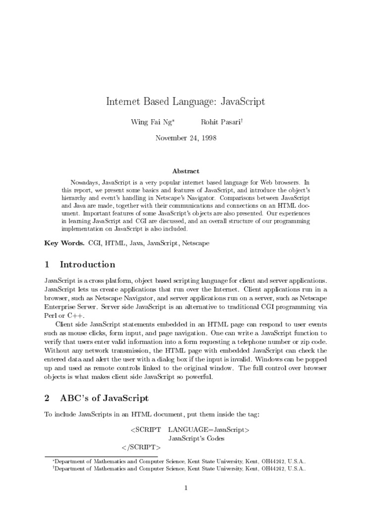 Javascript | PDF | Java Script | Http Cookie