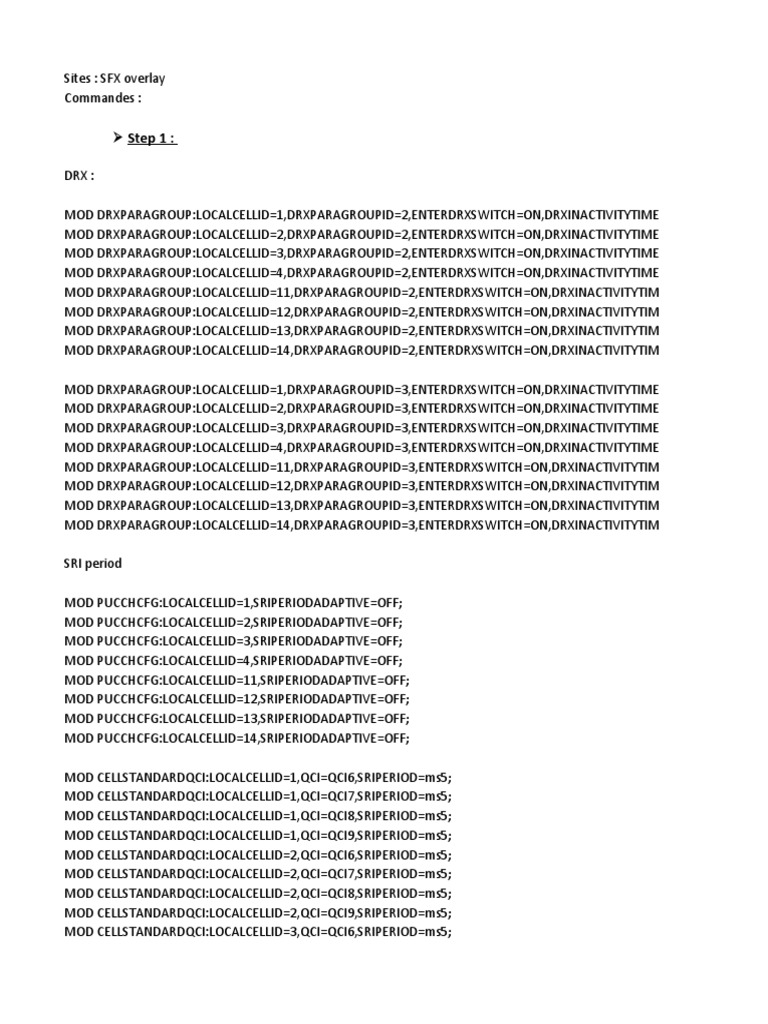 WO Ajustement DRX SRI SFX Overlay | PDF