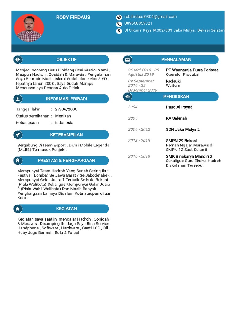 CV Roby-Firdaus | PDF