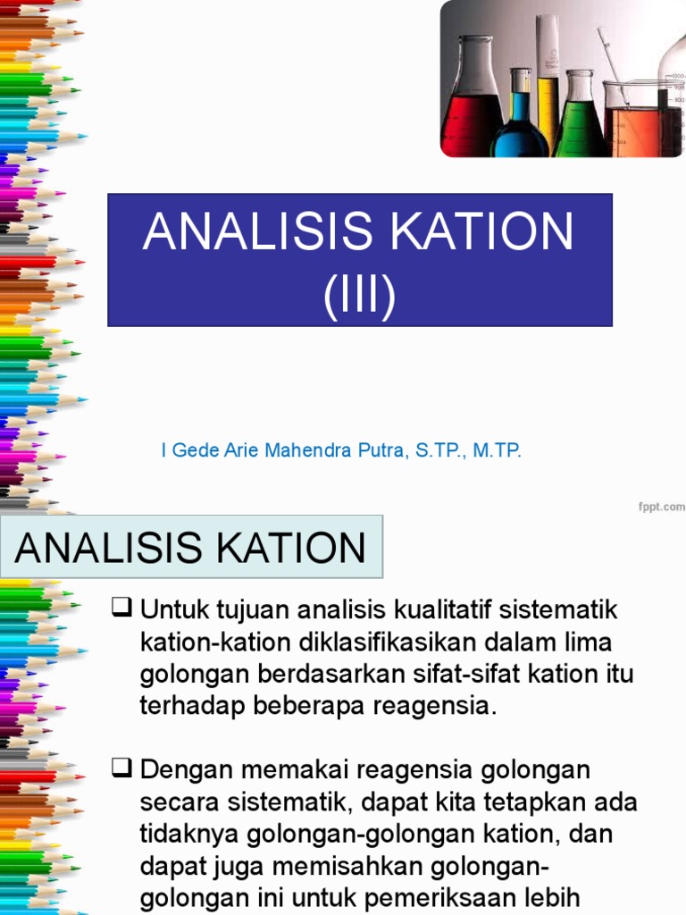 3 ANALISIS KATION PPTX | PDF