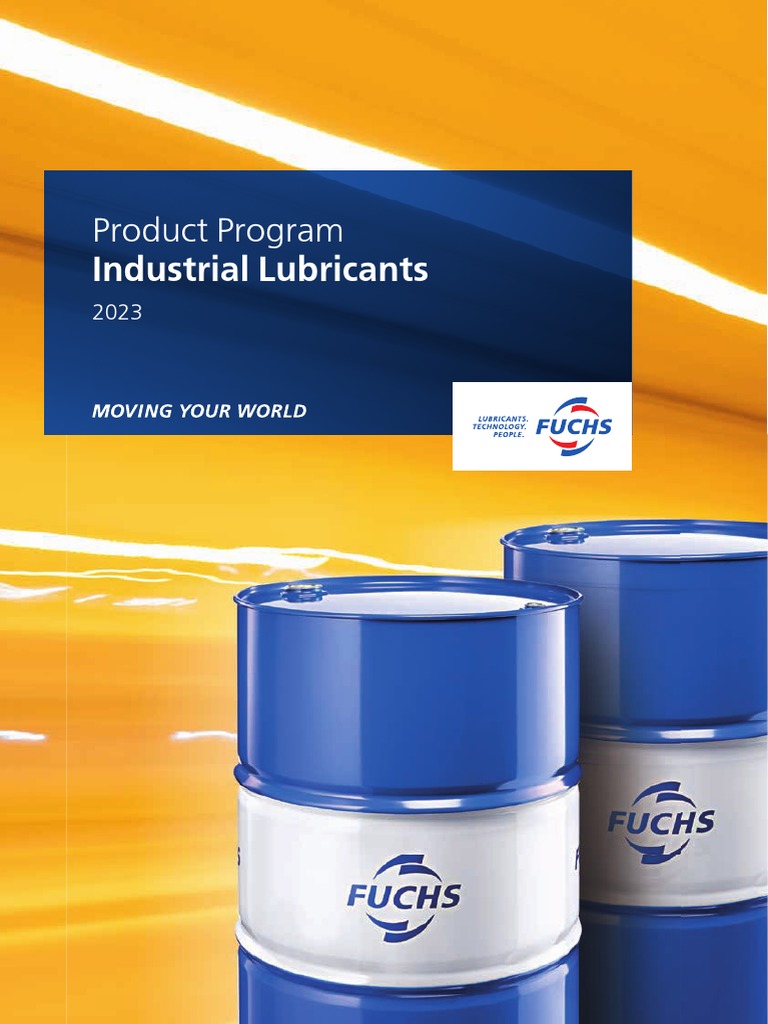 FUCHS Product Program Industrial Lubricants PDF | PDF | Lubricant | Motor Oil