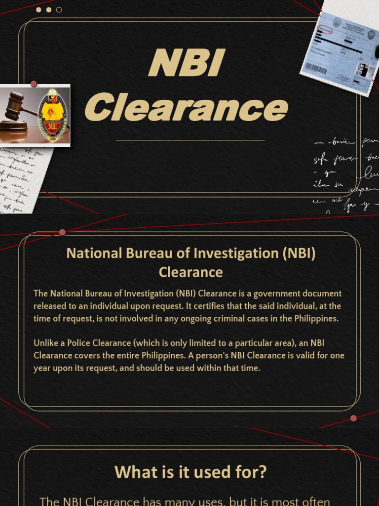 Nbi Clearance | PDF | Criminal Record | Government And Personhood
