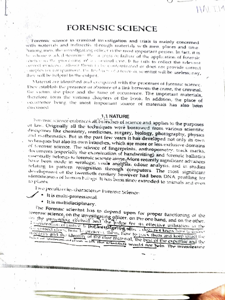 Nature Need and Functions of Forensics | Download Free PDF | Forensic ...