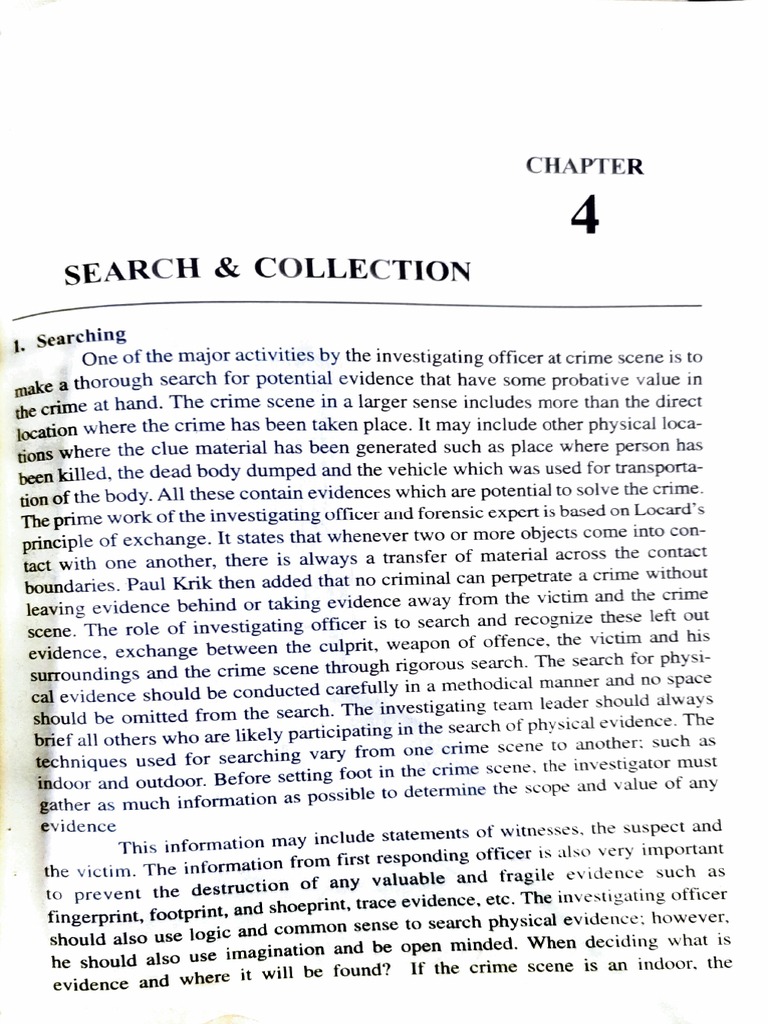 Crime Scene Search Methods | PDF | Crime Scene