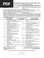 CBCL Correção | PDF | Psicologia | Ciências comportamentais