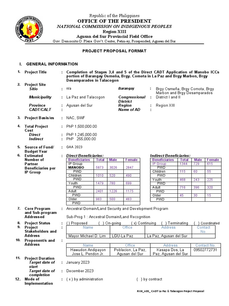 AD Poblacion PP 2023 | PDF