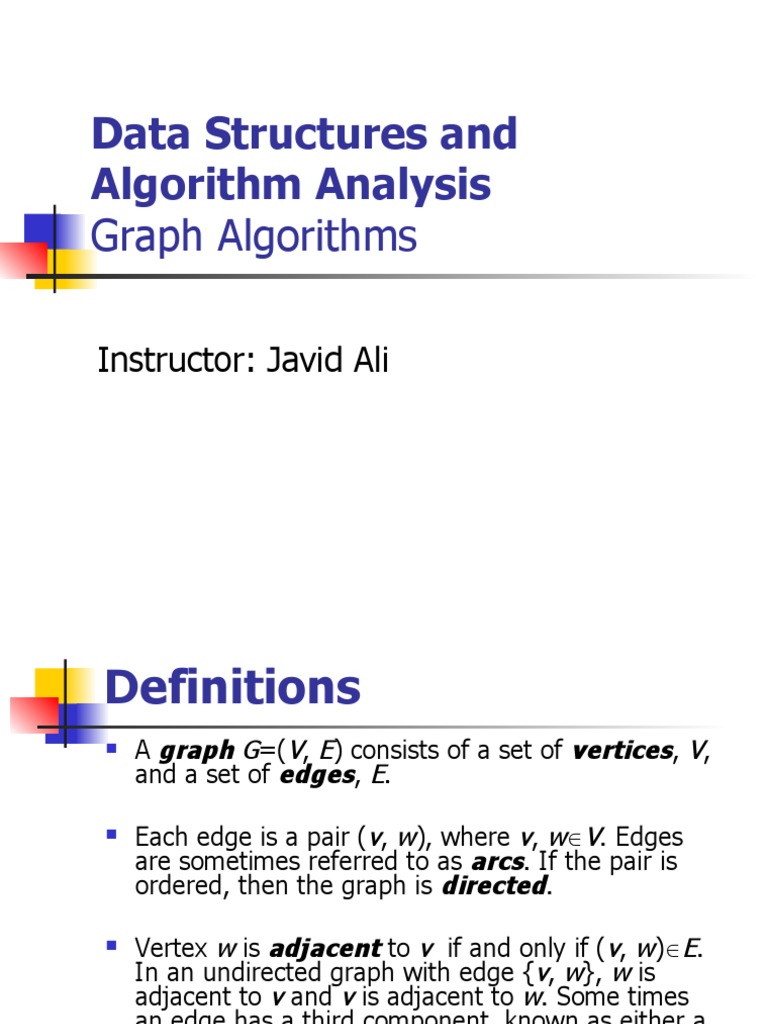 Graphs Dfs Bfs Sp St Algorithms Pdf Computer Programming Computational Complexity Theory 3505