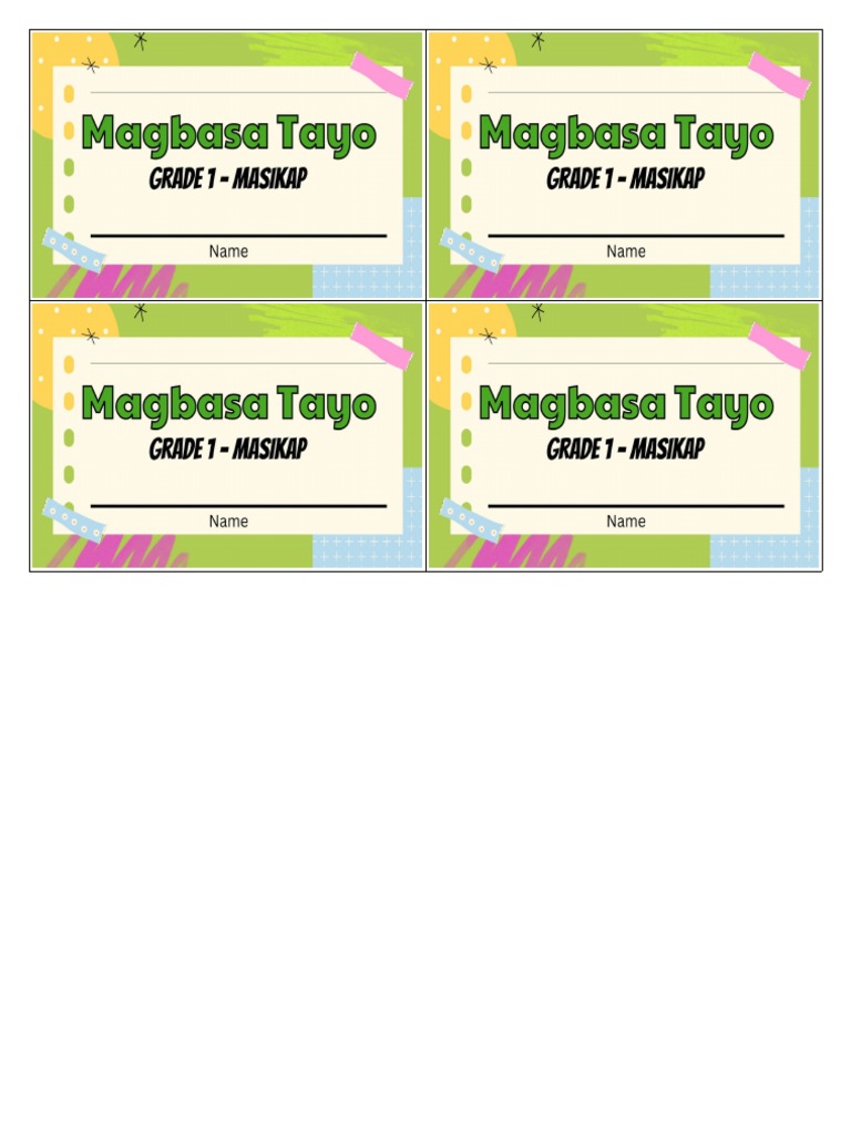 Magbasa Tayo Cover | PDF