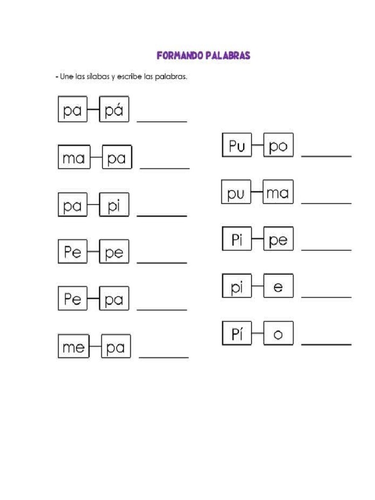 Actividades Escritura M y P | PDF