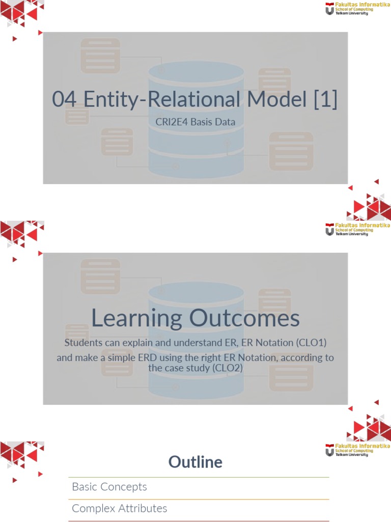 04-Entity-Relational Model (Part 1) - SCD | PDF | Data Model | Data Management