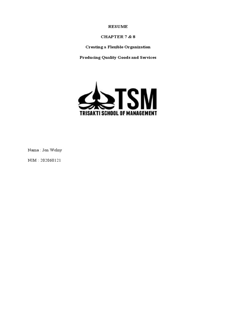 Chapter7&8 - Resume - Jen Welny - 202060121 - Kelompok E | PDF