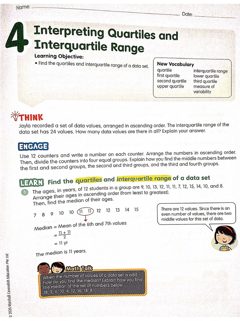 Interpreting Quartiles and Range PDF | PDF