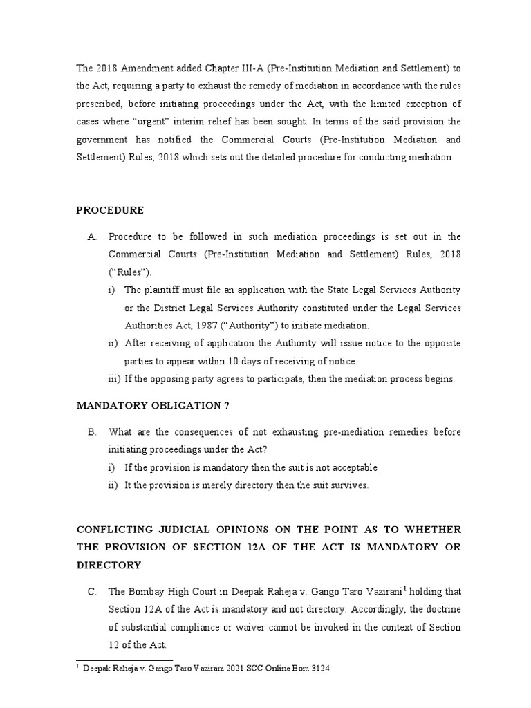 Section 12 | PDF | Lawsuit | Mediation