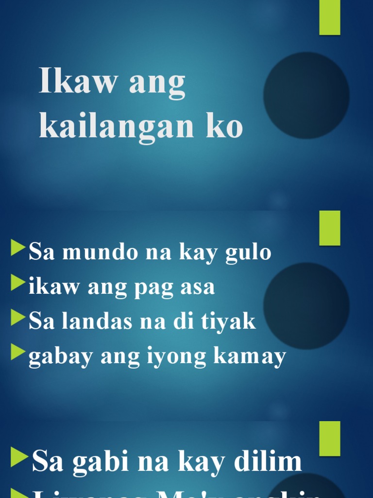 Ikaw Ang Kailangan Ko | PDF