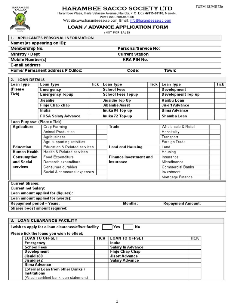 NEW LOAN-APPLICATION-FORM November 2021 v2 PDF | PDF | Loans | Interest