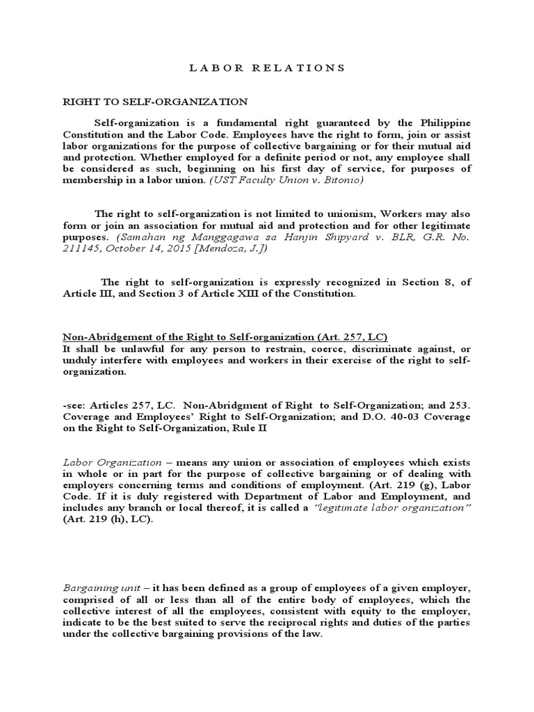 Labor Relations | PDF | Strike Action | Employment