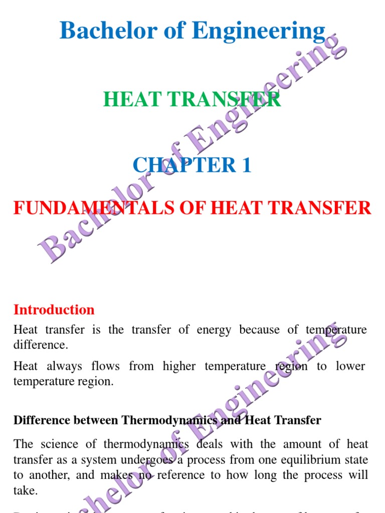 Fundamentals of Heat Transfer | PDF | Heat Transfer | Heat