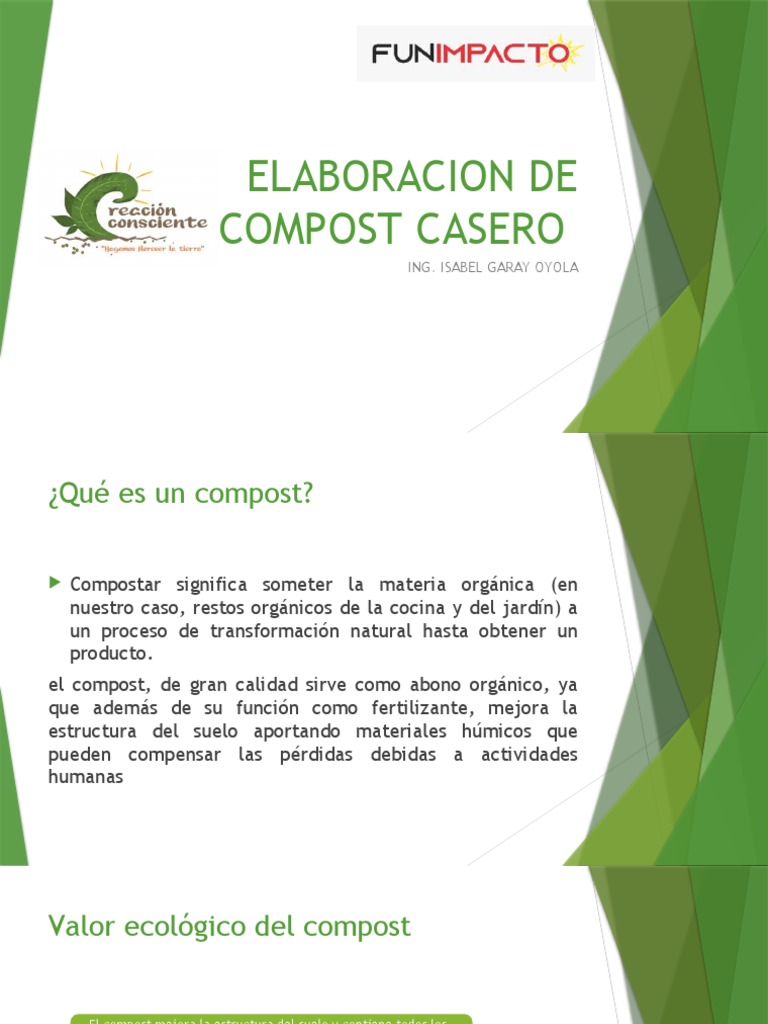 Elaboracion de Compost Casero | PDF | Compost | Fertilizante