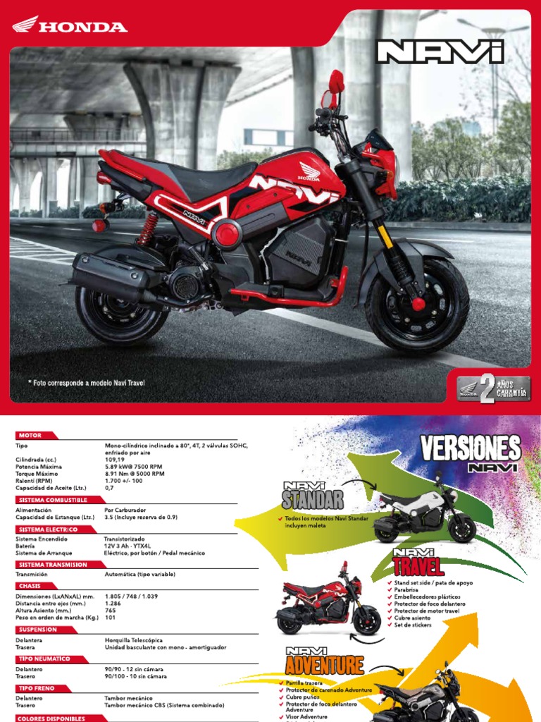 Ficha Honda Navi PDF | PDF