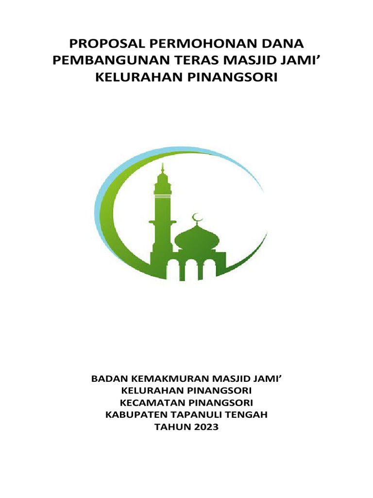 Proposal Masjid | PDF