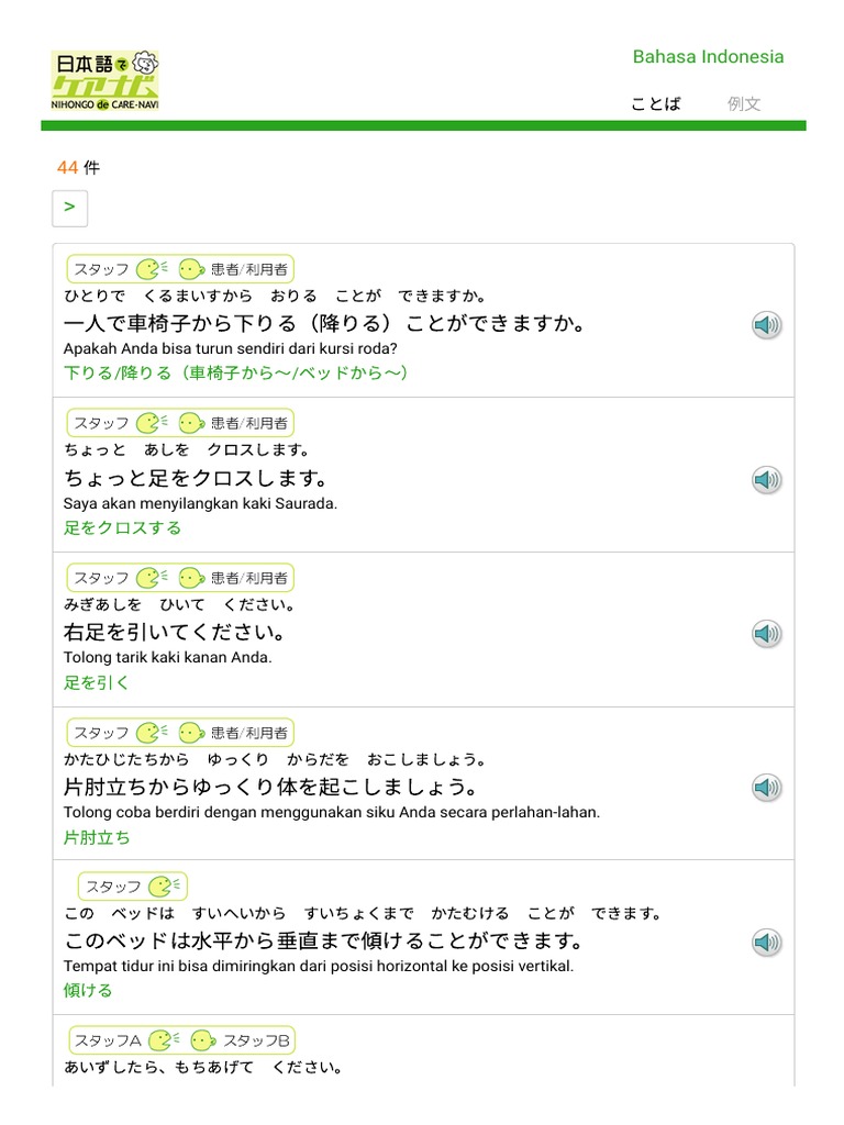 Kaigo No Kaiwa | PDF