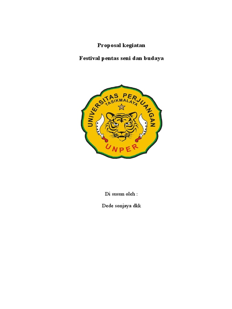 Proposal Kegiatan Seni Budaya | PDF