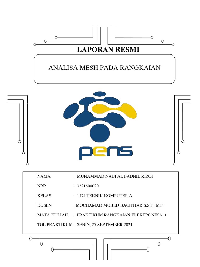 Mnaufalfadhilr - Analisa Mesh Pada Rangkaian PDF | PDF