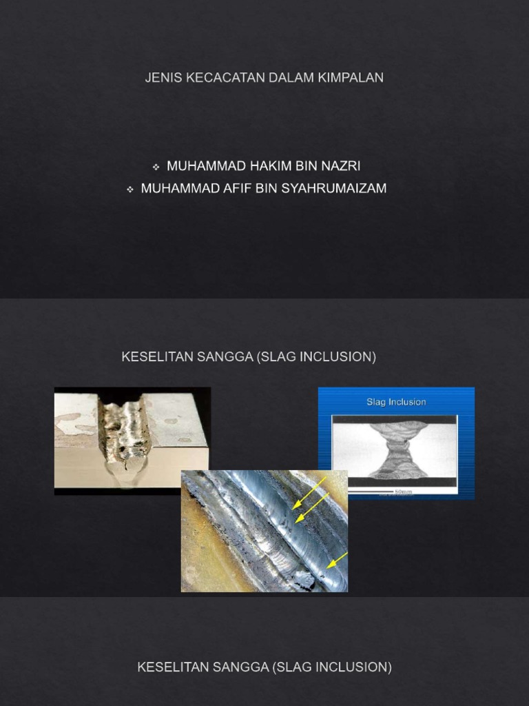 Jenis Kecacatan Dalam Kimpalan | PDF