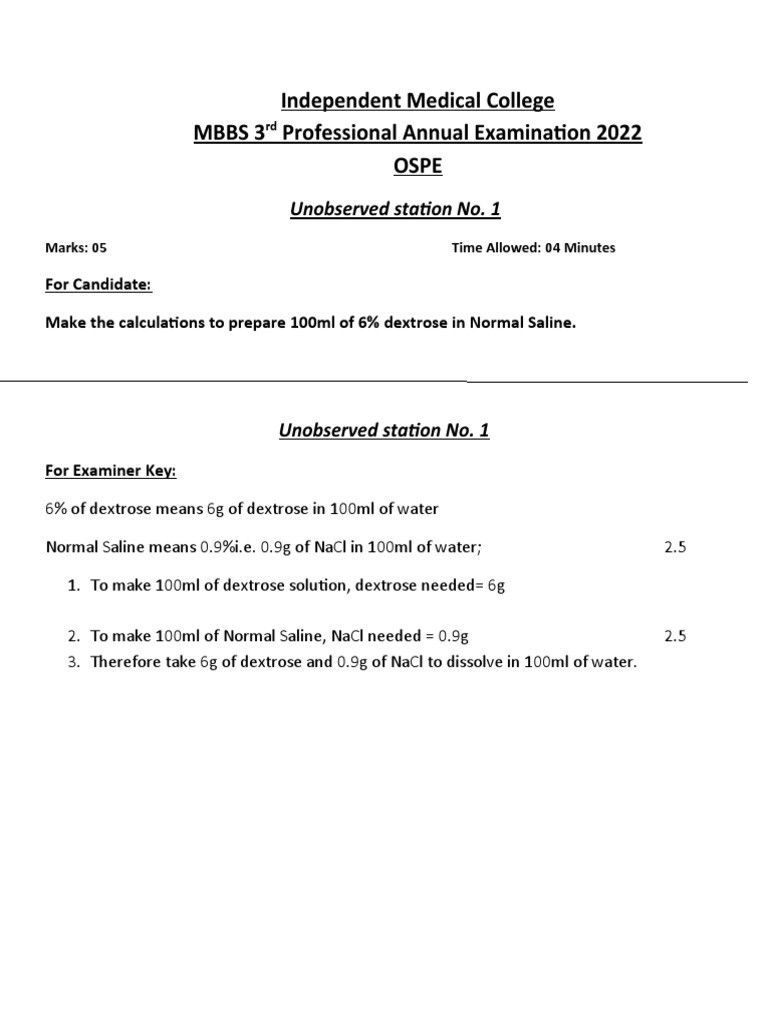 OSPE Prof 3 (A) | PDF | Receptor Antagonist | Drugs