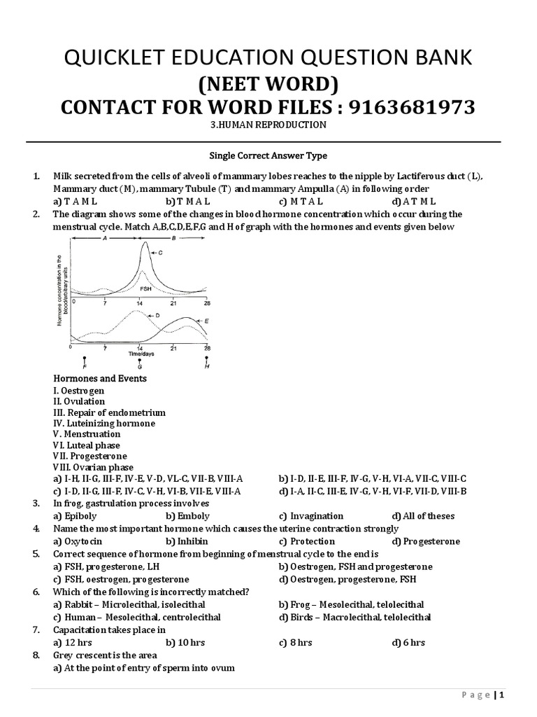 Human Reproduction | PDF | Menstrual Cycle | Testicle