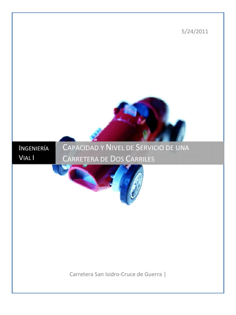 Capacidad Vehicular y Nivel de Servicio | PDF | La carretera | Longitud