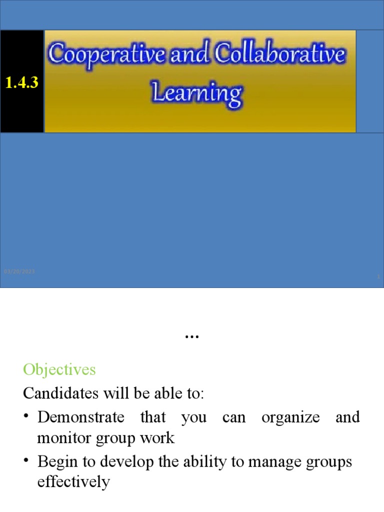 Understanding Collaborative vs. Cooperative Learning | PDF | Learning ...