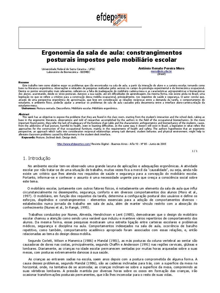 Ergonomia da sala de aula_ constrangimentos posturais impostos pelo ...