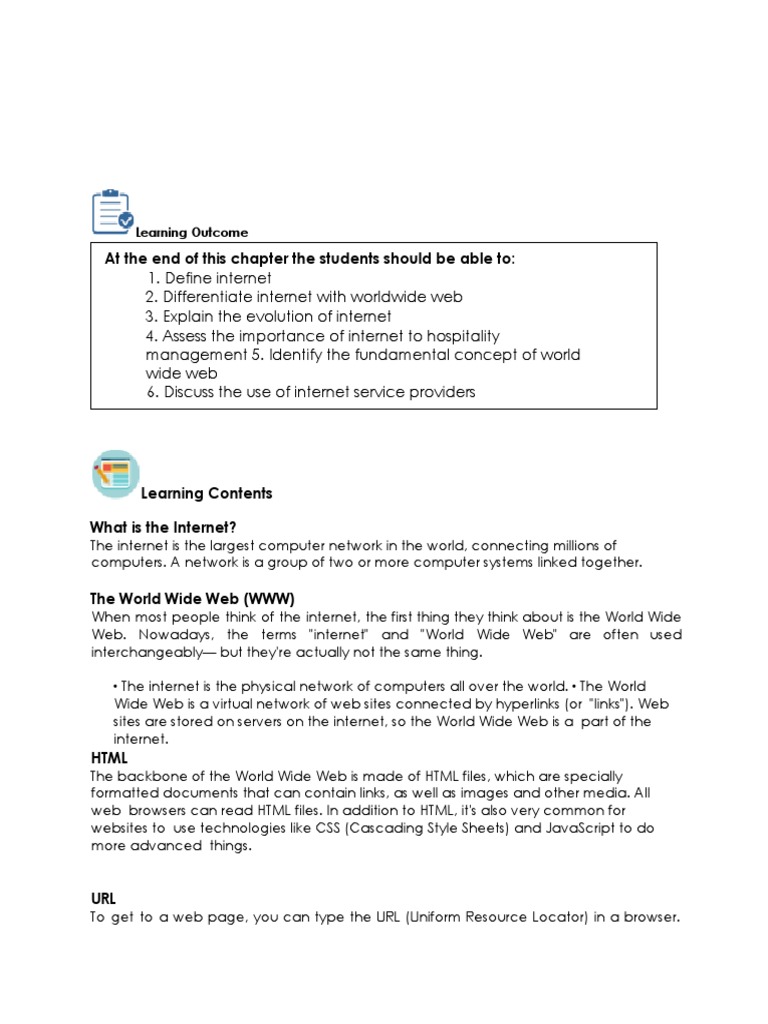 Chapter 3 Internet Coverage | PDF | World Wide Web | Internet & Web