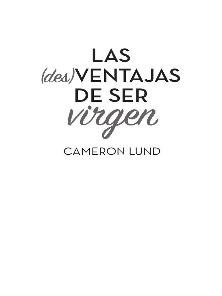 Las (Des) Ventajas de Ser Virgen PDF | PDF