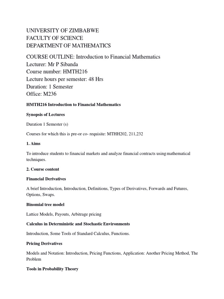 Introduction to Financial Mathematics: Understanding Derivatives ...
