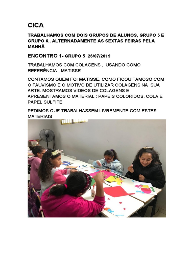 Cica - Estágio | PDF | Papel