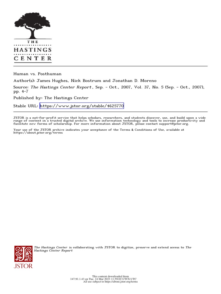 Human vs. Posthuman | PDF | Transhumanism | Posthuman
