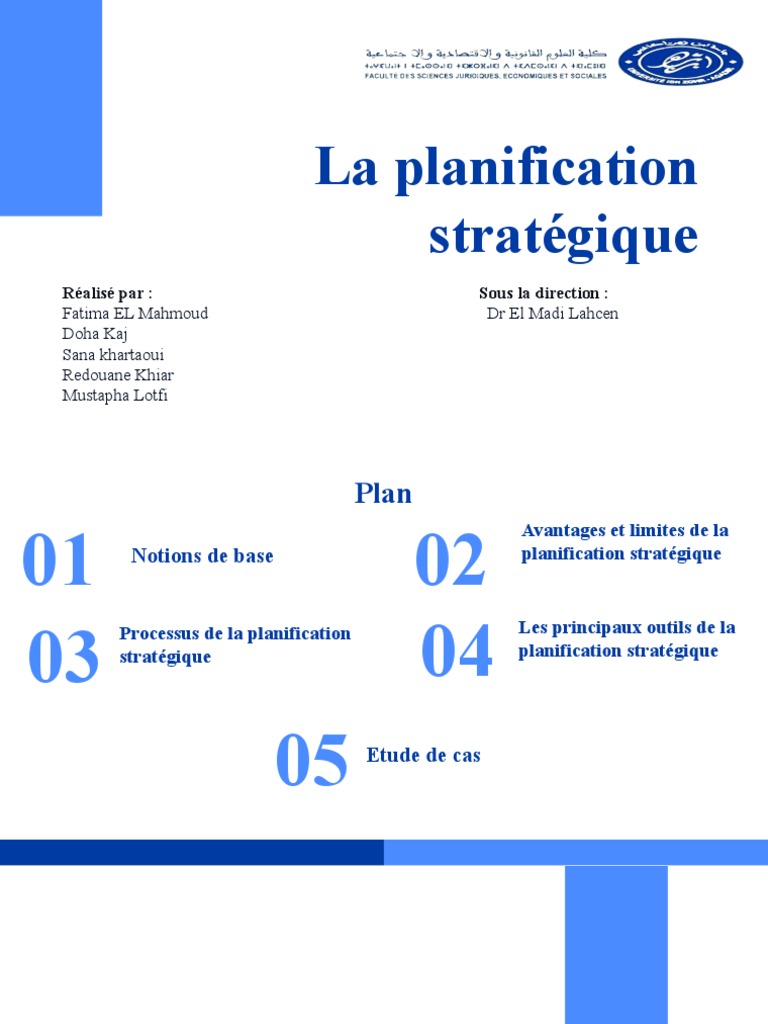 La Planification Strategique | PDF | Analyse SWOT | Gestion stratégique