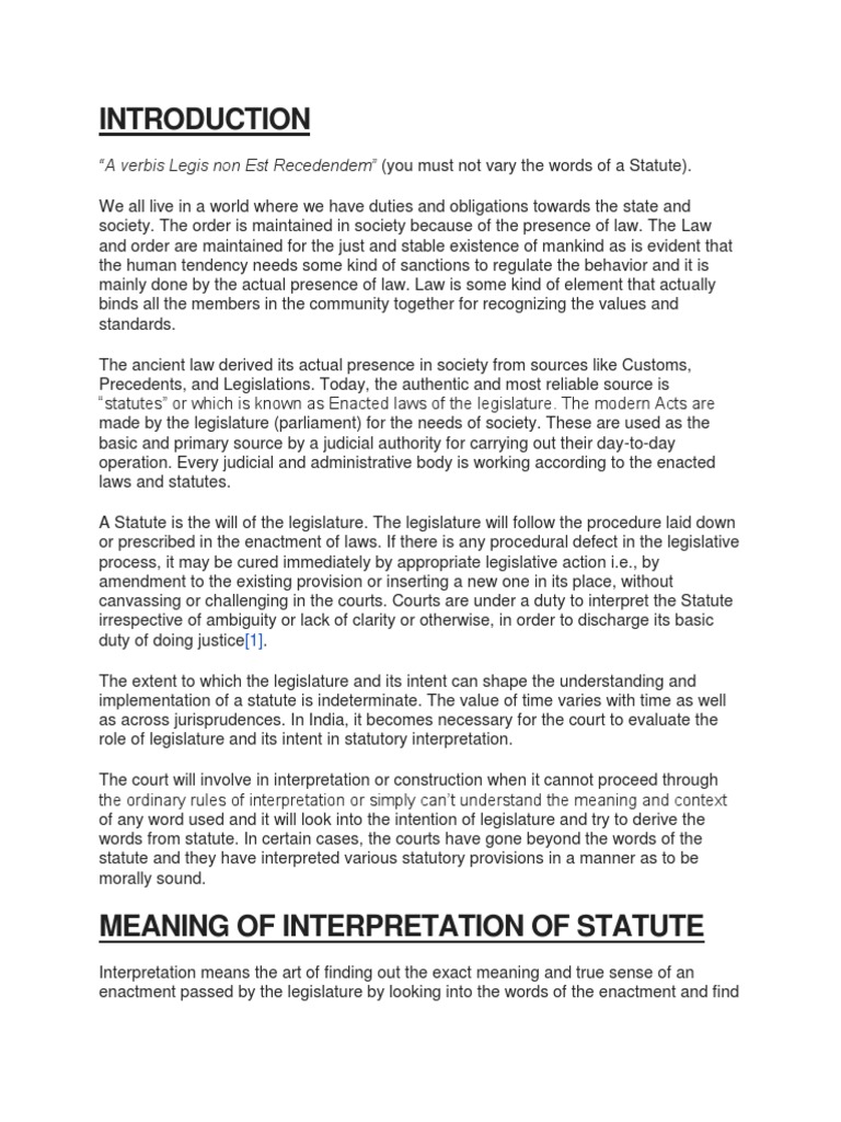 Understanding Statutory Interpretation | PDF | Statutory Interpretation ...