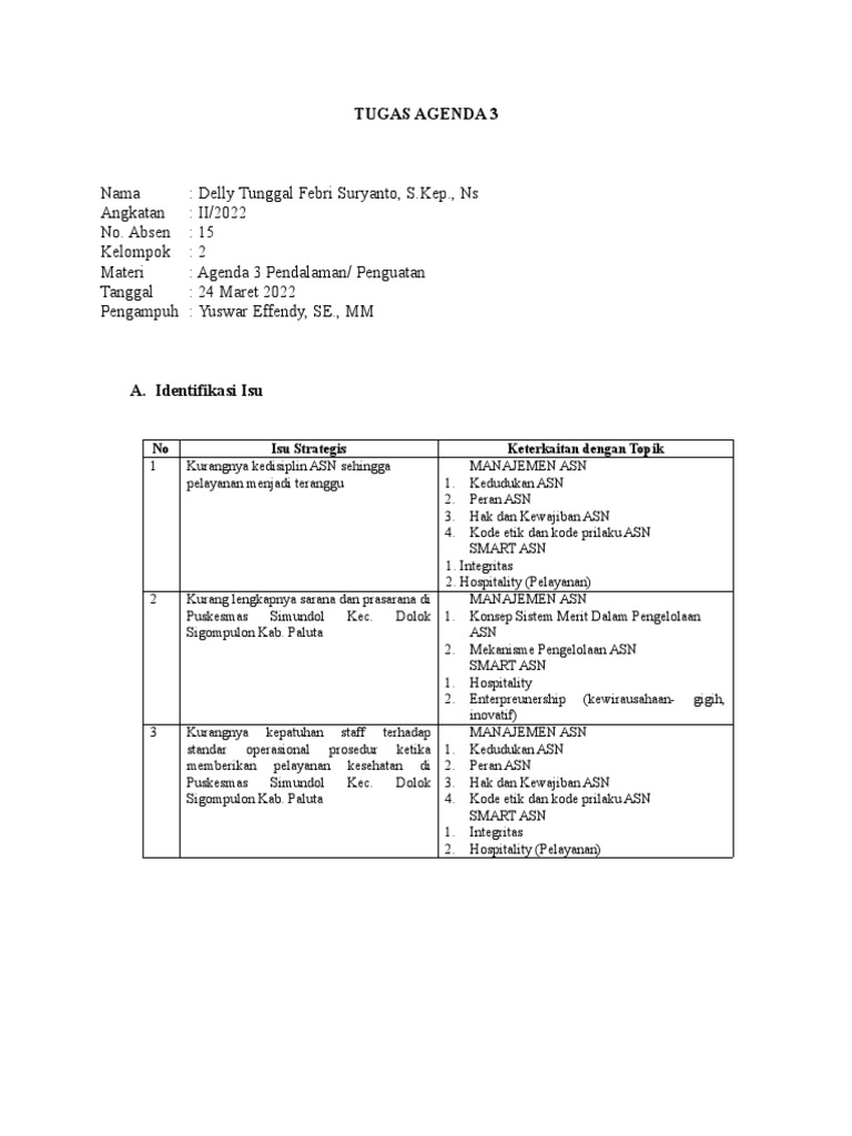 Tugas Agenda 3 Fix | PDF