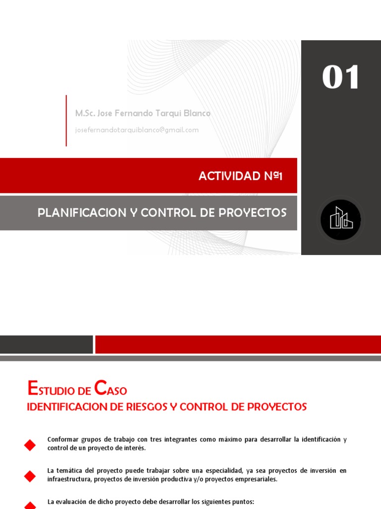 Actividad N°1 - Planificacion de Proyectos PDF | PDF | Business