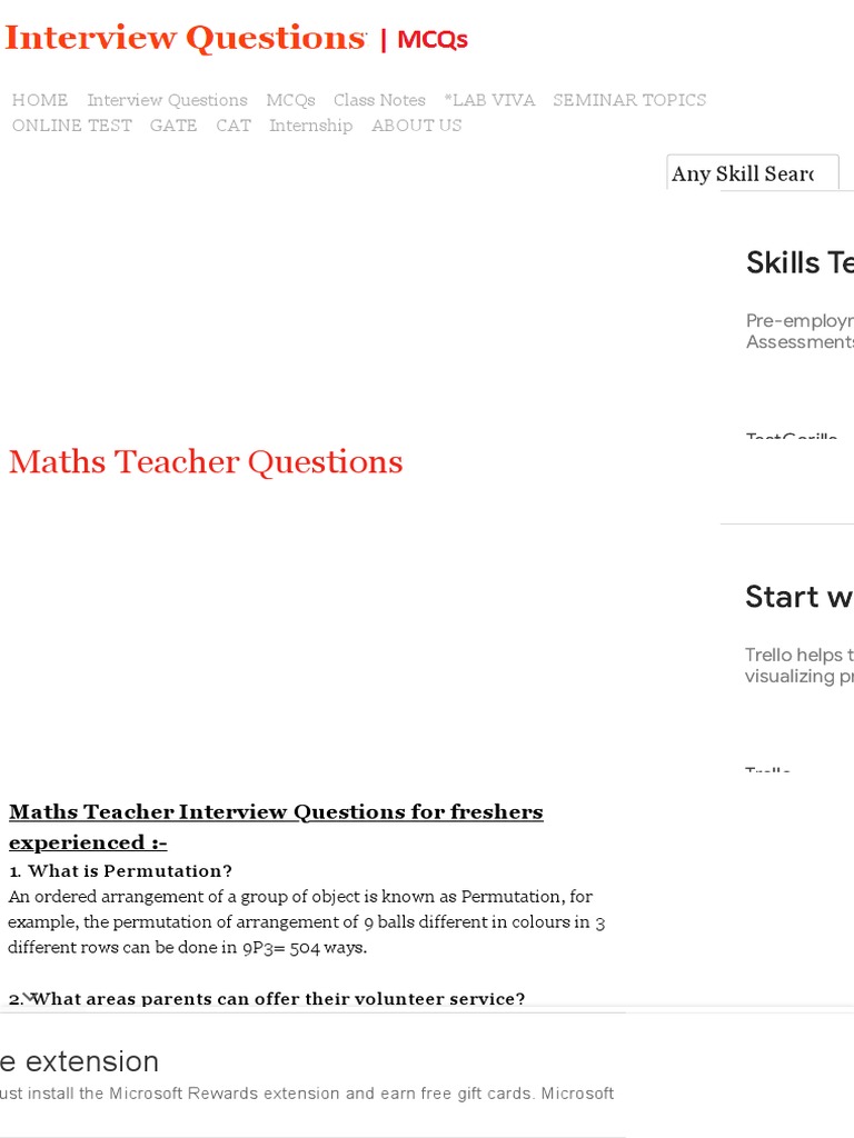 A3 REAL TIME Maths Teacher Questions & Answers 2023 PDF | PDF | Teachers | Individualized ...